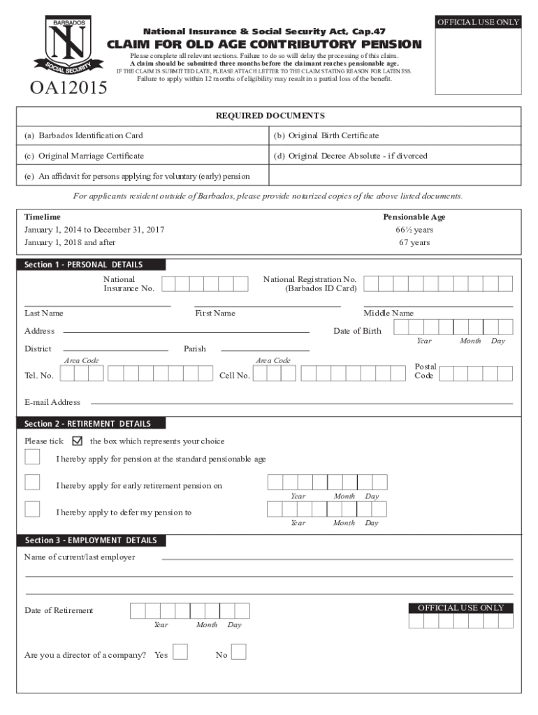 Fillable Online For Official Use Only and Similar Designations ...
