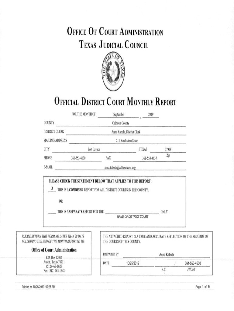 Fillable Online Judge Rabeea Sultan Collier - Harris County District ...