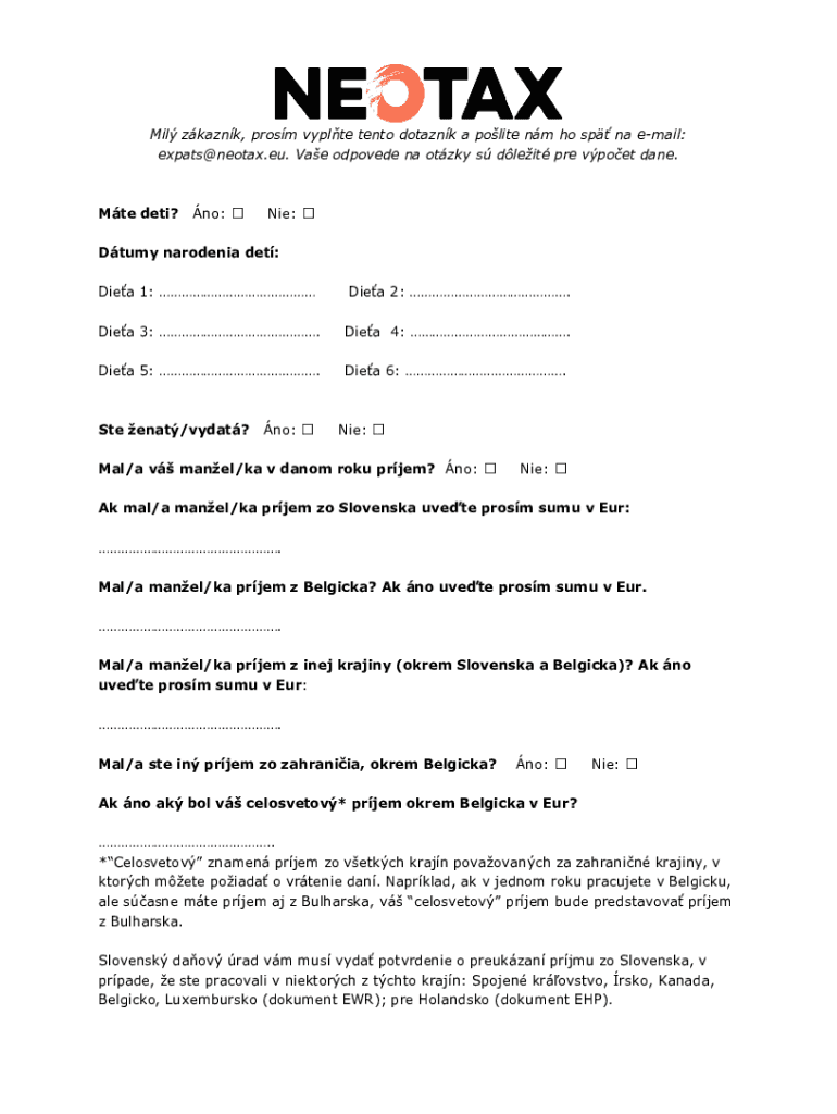 Fillable Online Price list - Tax returnNeoTax Fax Email Print - pdfFiller