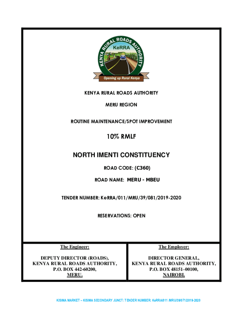 Fillable Online 10% RMLF NORTH IMENTI CONSTITUENCY Fax Email Print ...