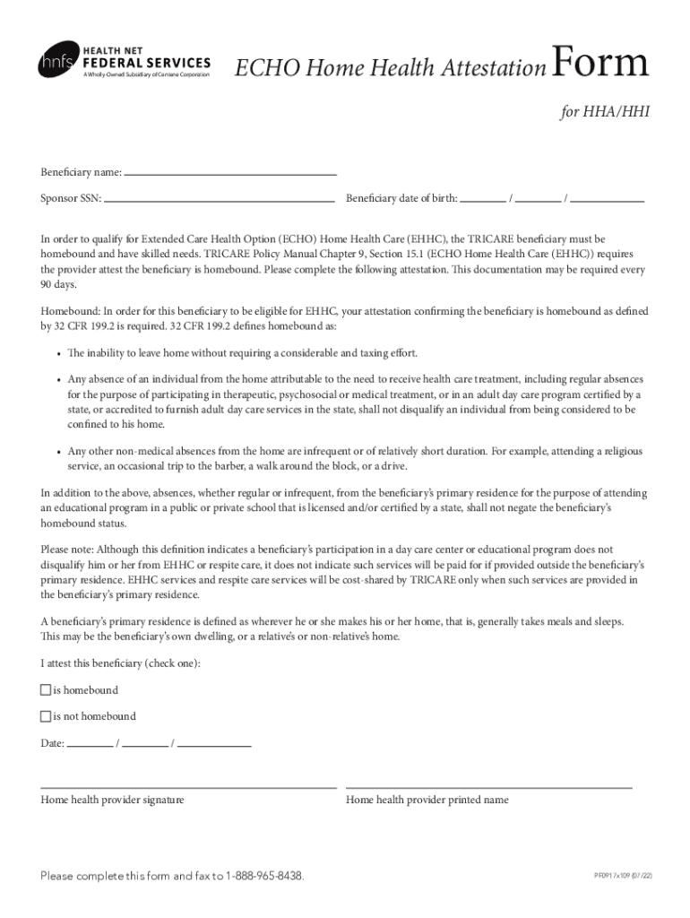 Fillable Online Extended Care Health Option (ECHO) Registration Form Fax Email Print - pdfFiller