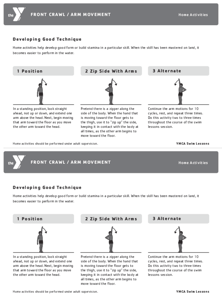 Fillable Online 5 Ways To Improve Your Front Crawl Technique - Simply ...