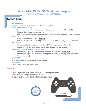 Fillable Online Take your DECA Game to the NEXT LEVEL Fax Email Print ...