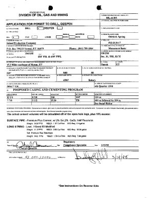 Fillable Online Application for Permit to Drill (APD), Form 2 ...