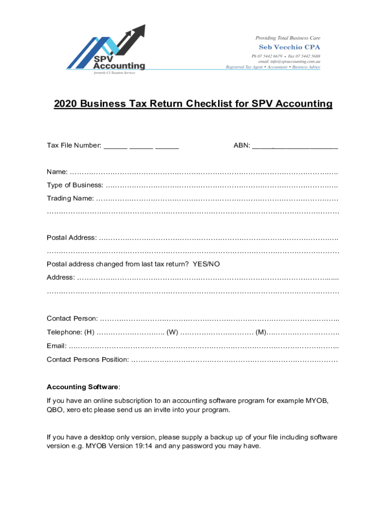 Fillable Online 2020-2021 Tax Intake Form Intake Page 1 of 7 Fax Email ...