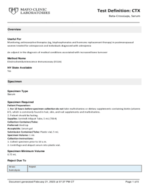 Fillable Online what does this mean? Beta-CrossLaps (B-CTx), S pg/mL ...
