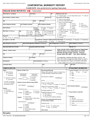 Fillable Online Confidential Morbidity Report Form (CMR) - City of Long ...
