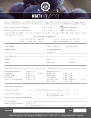 Fillable Online Section 3: Winery LicenceAlcohol and Gaming Commission ...