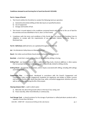 Fillable Online S21S-003 - Draft Land Use Permit Conditions - Jun 1621 ...