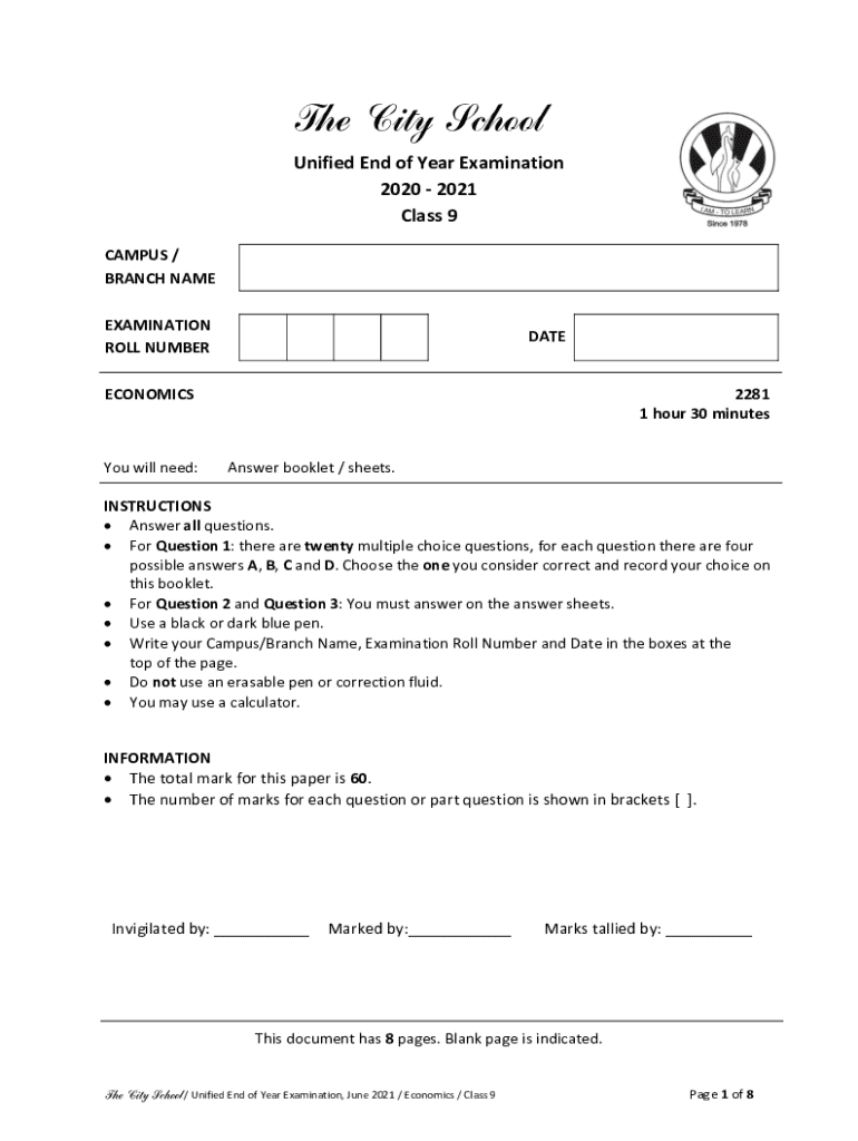 Fillable Online CLASS I, VI & IX - AMU Controller of Exams Fax Email ...