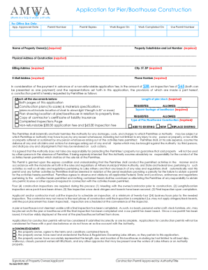 Fillable Online Seawall, Dock, Boathouse Permit Requirements Fax Email ...