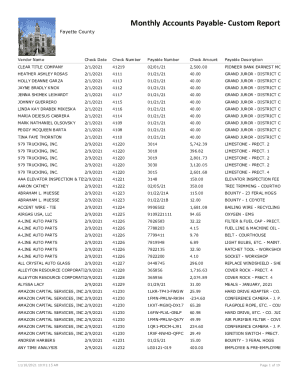 Fillable Online Monthly Accounts Payable- Custom Report Fax Email Print ...