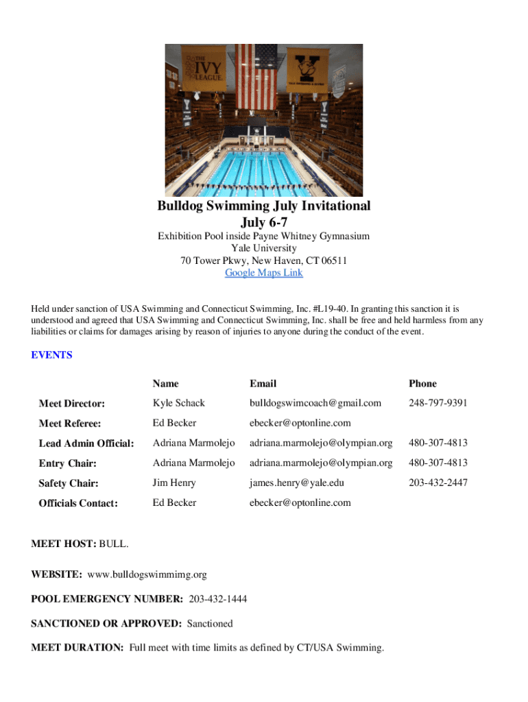 Fillable Online Behind the Venue: The Kiphuth Exhibition Pool, 89 years ...