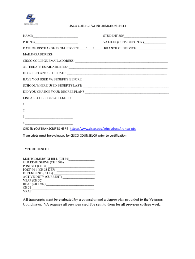 Fillable Online Fill - Free fillable CollegePay (Cisco College) PDF ...