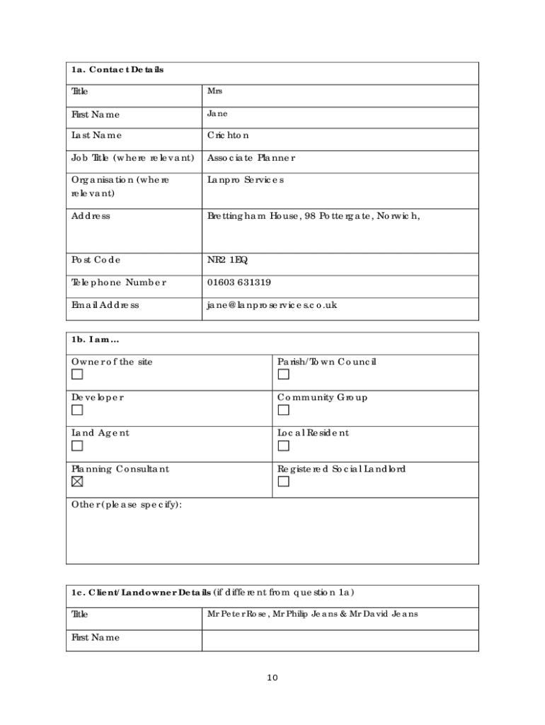 Fillable Online Reg.18 Site Submission Guidance Notes and Form final ...