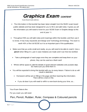 Fillable Online GCSE Specification Template - WJEC Fax Email Print ...