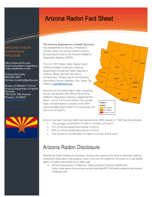 Fillable Online Arizona Radon Disclosure Fax Email Print - pdfFiller