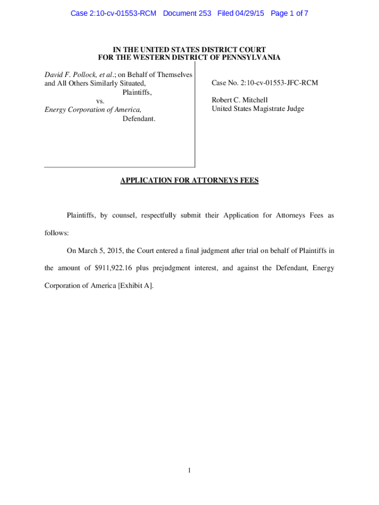 Fillable Online LAURA E. DUFFY United States Attorney DAVID D. LESHNER ...