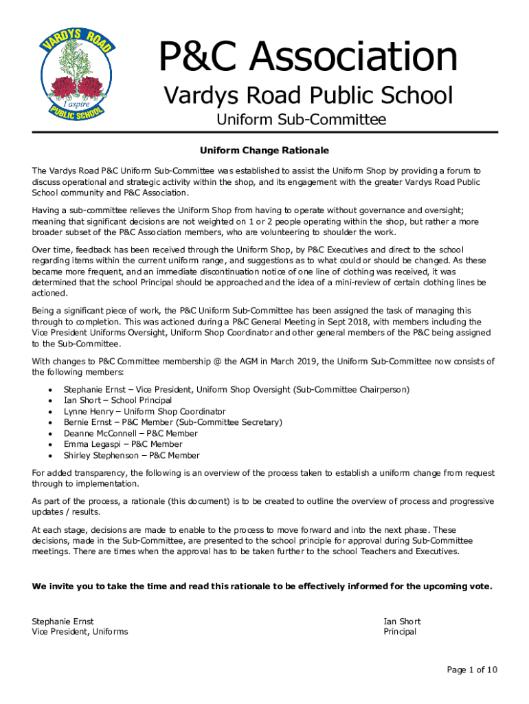 Fillable Online VRPSPCU - Uniform Change Rationale 2 Fax Email Print ...