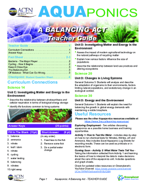 Fillable Online A Basic Guide To Aquaponics Growing System The A Pdf Fax Email Print - pdfFiller