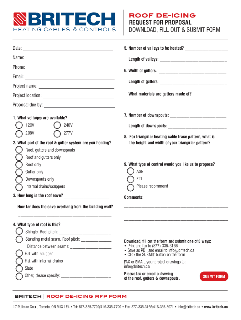 Fillable Online Roofing Proposal Template - Download Free Sample Fax ...
