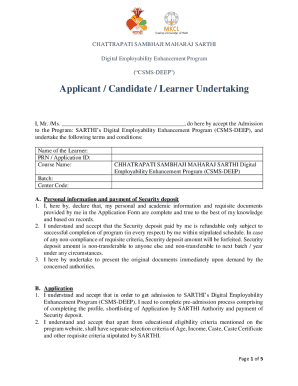 Csms Deep Application Form - Fill Online, Printable, Fillable, Blank ...
