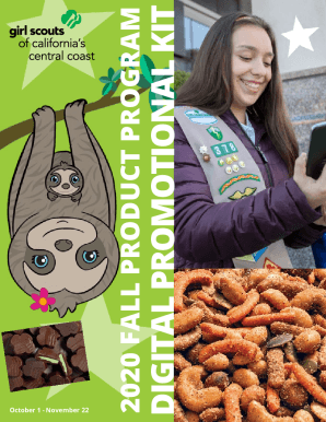 Fillable Online Fall Product Program - Girl Scouts Today Fax Email ...