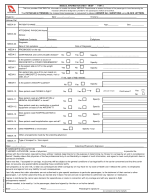Fillable Online medif - medical information sheet - Kuwait Airways Fax ...