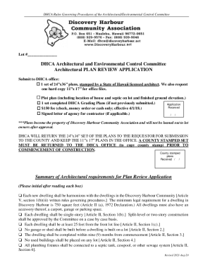 Fillable Online DHCA Architectural and Environmental Control Committee ...
