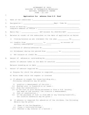 Fillable Online USER MANUAL FOR ADVANCE APPLICATION - PFMS Fax Email Print - pdfFiller