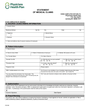 Fillable Online Statement-of-Claims-Form.pdf - Medica Fax Email Print ...