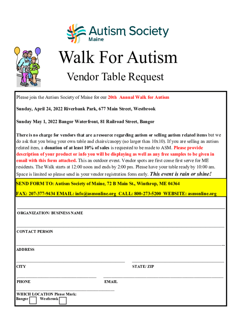 Fillable Online Autism Walk brings community back together after two years ... Fax Email Print ...
