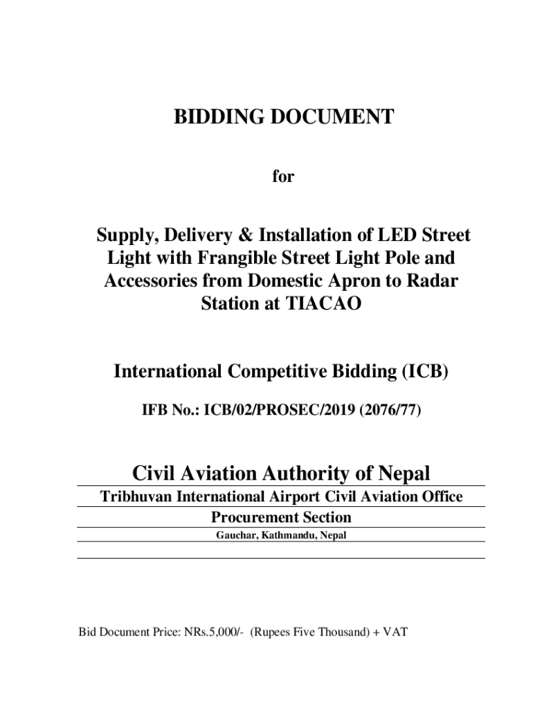 Fillable Online BIDDING DOCUMENT The supply and delivery of medicine ...