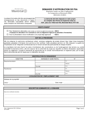 Remplissable En Ligne Demander une approbation par plan d'implantation ...