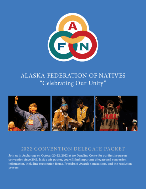 Fillable Online Alaska Federation of Natives convention opens Thursday ...
