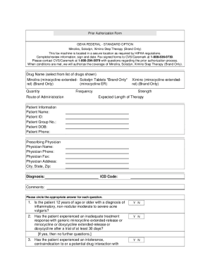 Fillable Online Coremino ER - 1 2 USFHP Pharmacy Prior Authorization ...