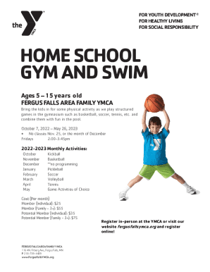 Fillable Online Spending family time at your local YMCA: Family activities for all ages Fax ...