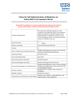 Fillable Online All inspections: Solent NHS Trust - Care Quality ...
