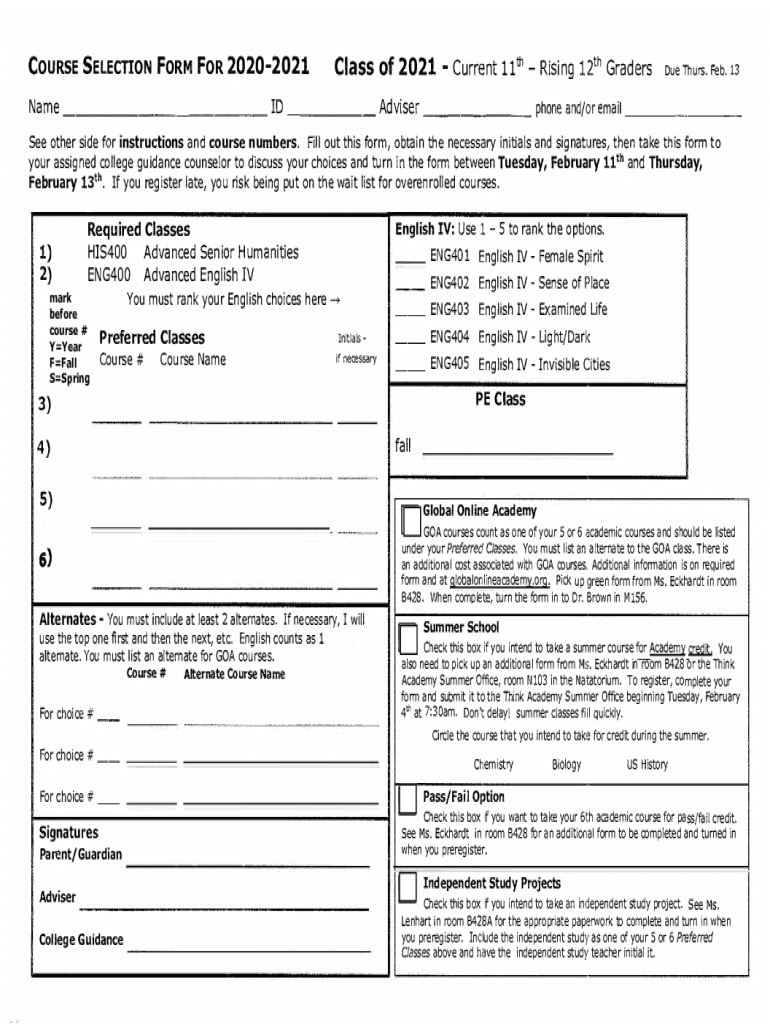 Fillable Online Request for Permission to Take a Course Overload Fax ...