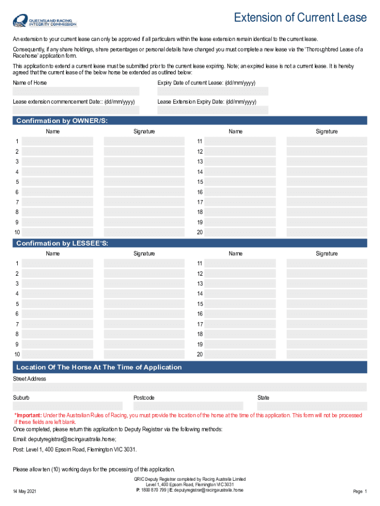 Fillable Online Lease Extension Agreement: Everything You Should Know ...
