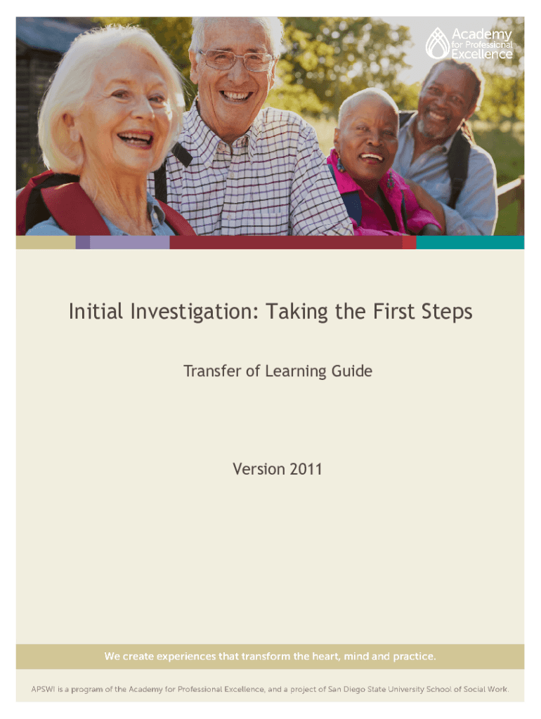 Fillable Online theacademy sdsu First Steps: Learning at Home During Activities (Three-Part ...