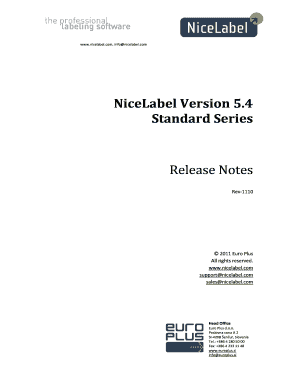 Fillable Online NiceLabel Version 5 Fax Email Print - pdfFiller