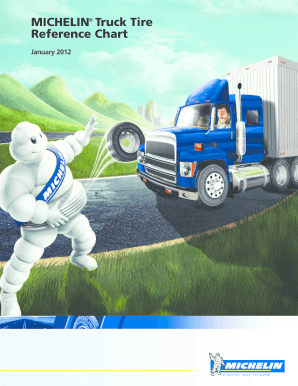 Fillable Online MICHELIN Truck Tire Reference Chart Fax Email Print ...