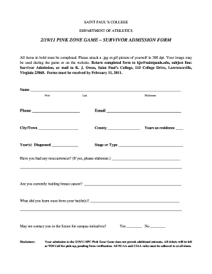 Fillable Online saintpauls edu%2fspctigers%2fGeneral_Info%2fPINK ...