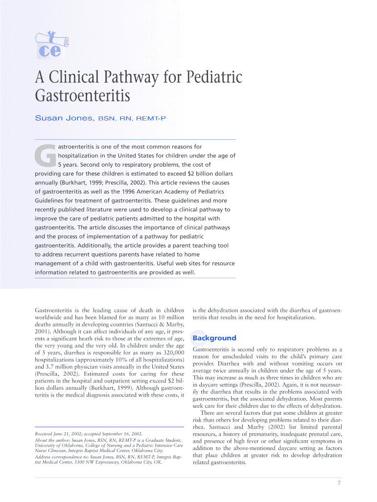 Fillable Online pert ucalgary A Clinical Pathway for Pediatric ...