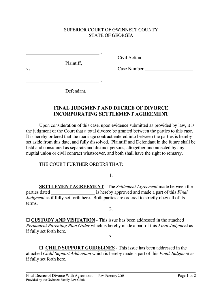 Divorce Decree Fill Out Sign Online DocHub