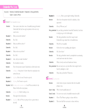 Fillable Online Cinderella Play Script Fax Email Print - pdfFiller