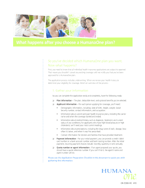 Fillable Online What happens after you choose a HumanaOne plan Fax ...