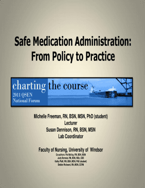 Fillable Online Safe Medication Administration: Fax Email Print - pdfFiller