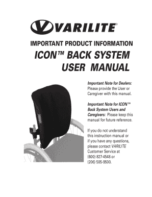 Fillable Online ICON BACK SYSTEM Fax Email Print - pdfFiller